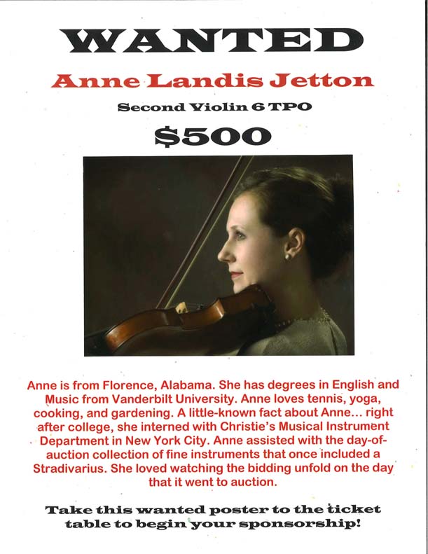 Anne Landis Jetton Violin – TPO – Tennessee Philharmonic Orchestra
